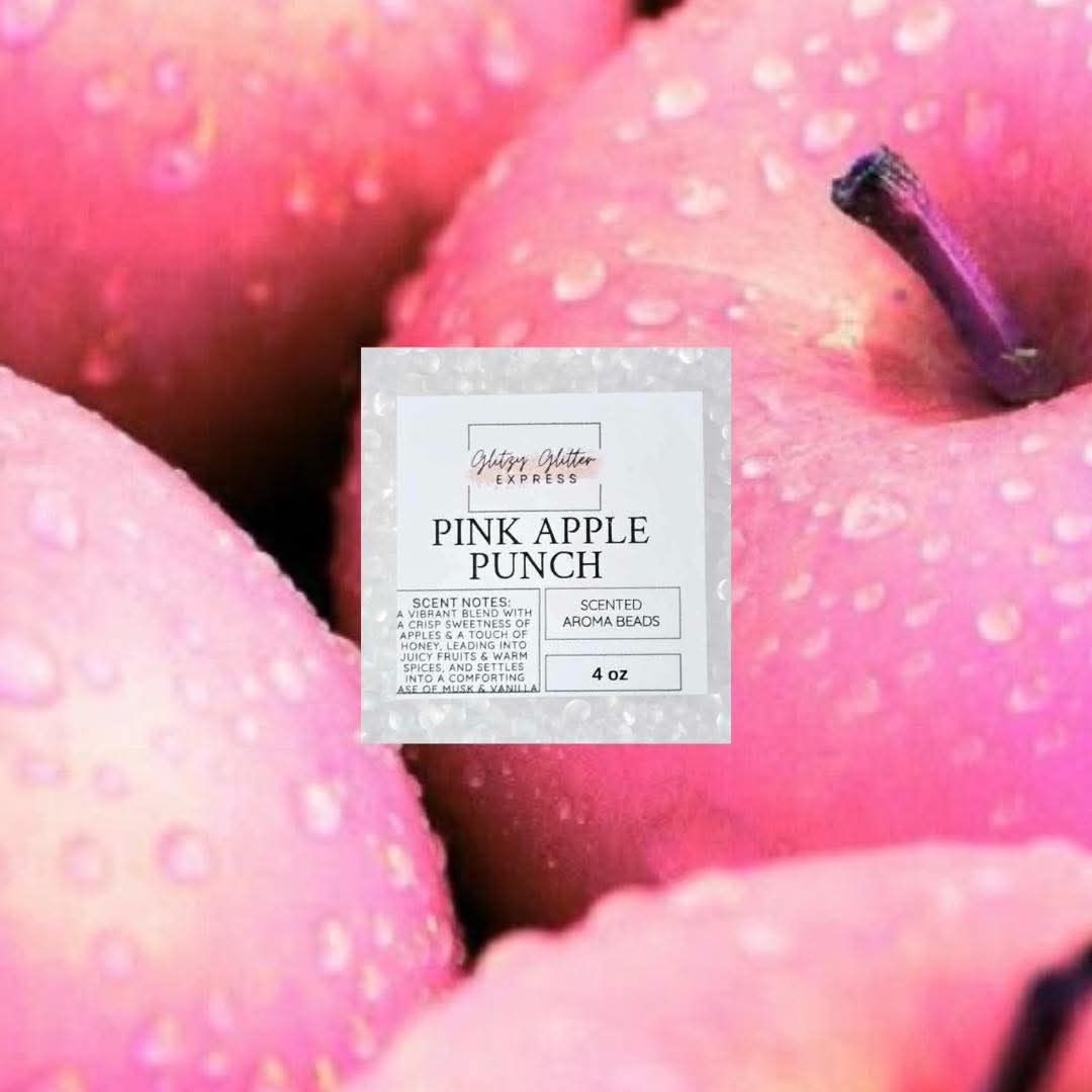 Pre Scented Beads: Pink Apple Punch – Glitzy Glitter Express