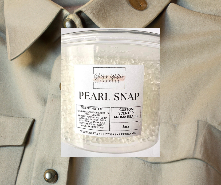 Custom Pre Scented Beads: Pearl Snap – Glitzy Glitter Express