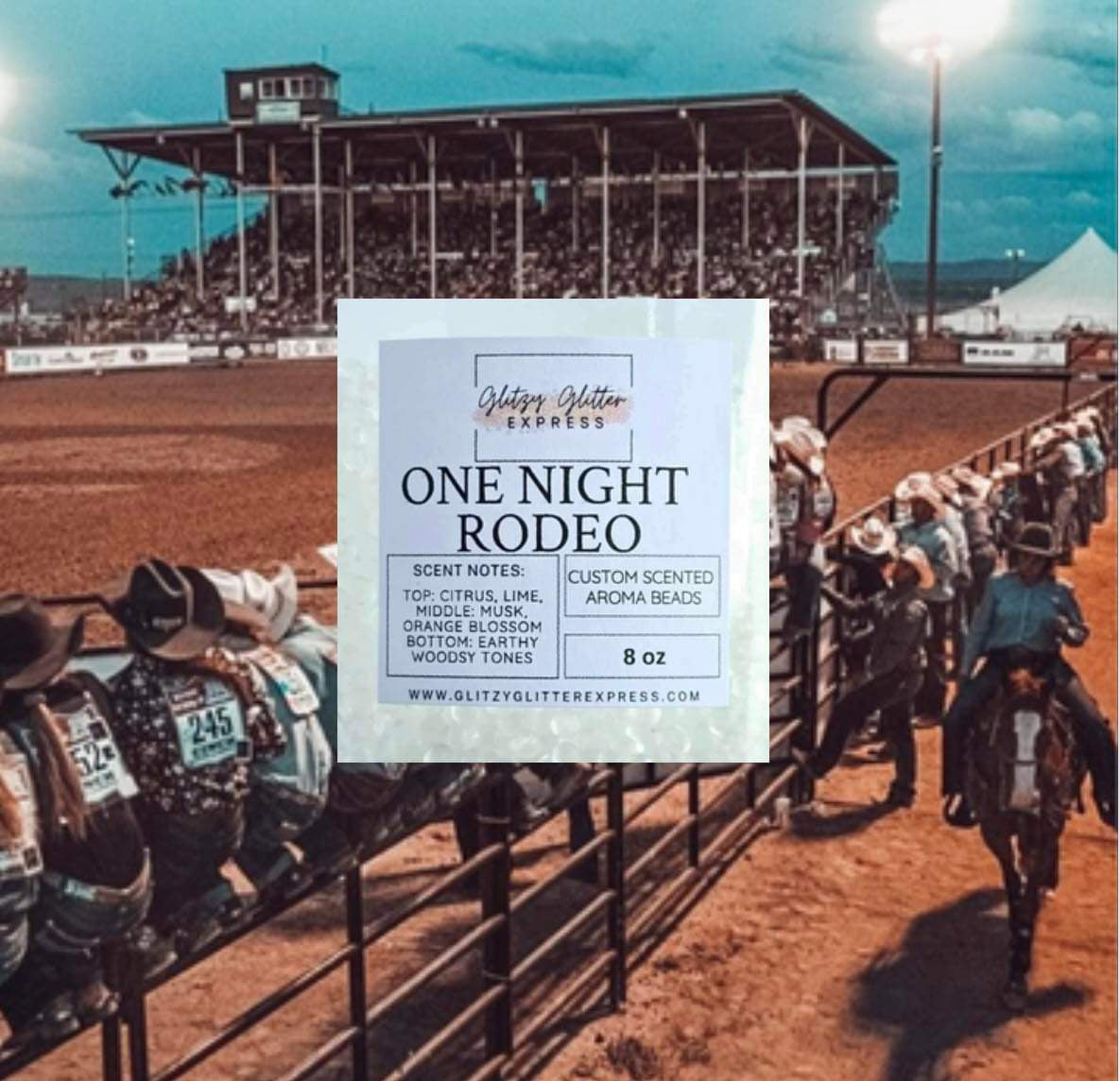 Custom Pre Scented Beads: One Night Rodeo – Glitzy Glitter Express
