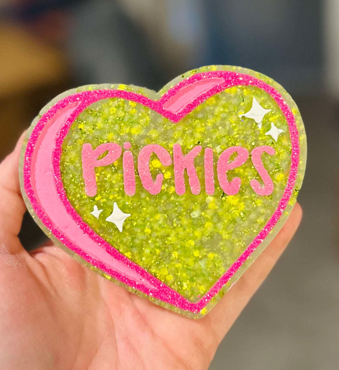 Silicone Mold: Pickles Heart – Glitzy Glitter Express