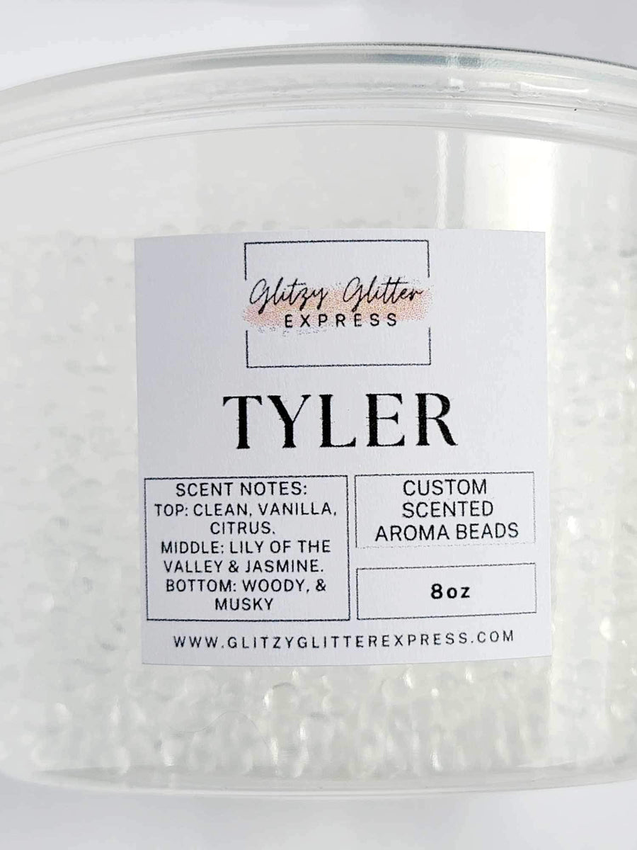 Custom Pre Scented Beads: Tyler – Glitzy Glitter Express