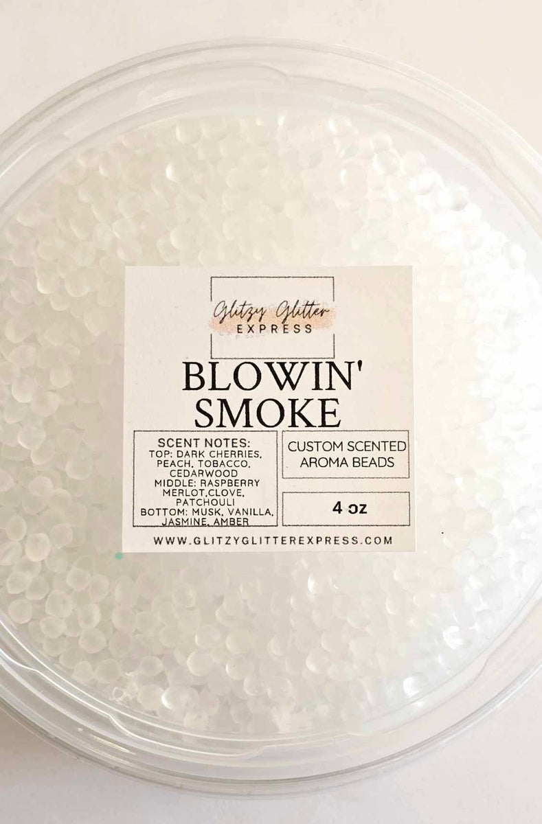 Custom Pre Scented Beads: Blowin Smoke – Glitzy Glitter Express